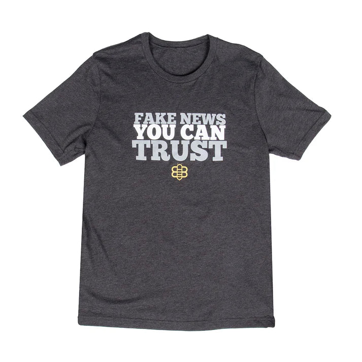 Fake News T-Shirt - Heather Heavy Metal – Babylon Bee Store