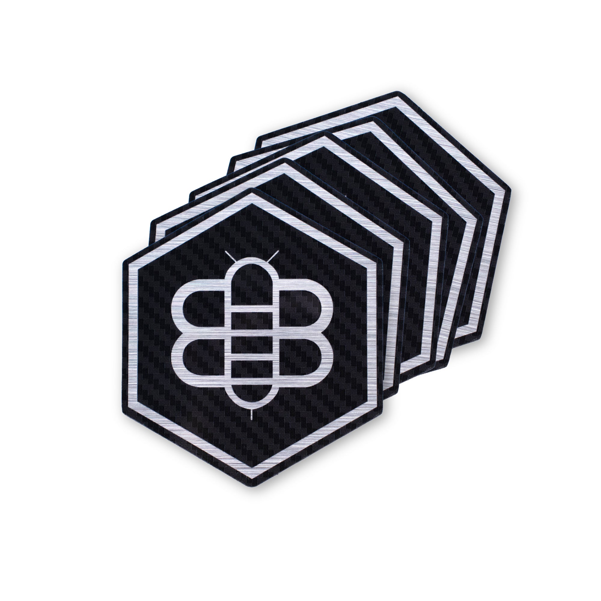 Bee Hex Sticker - Brushed Aluminum – Babylon Bee Store