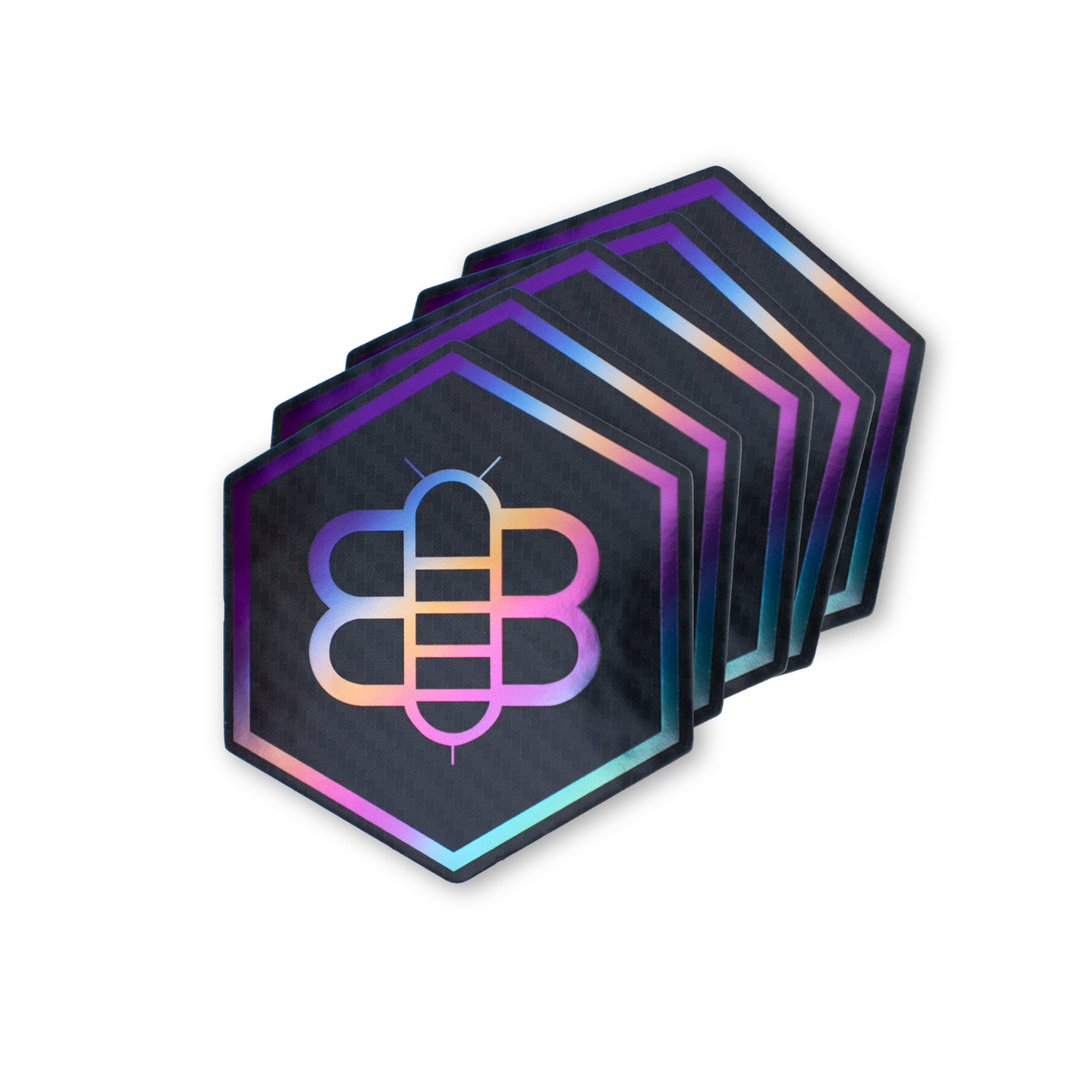 Bee Hex Sticker - Brushed Aluminum – Babylon Bee Store