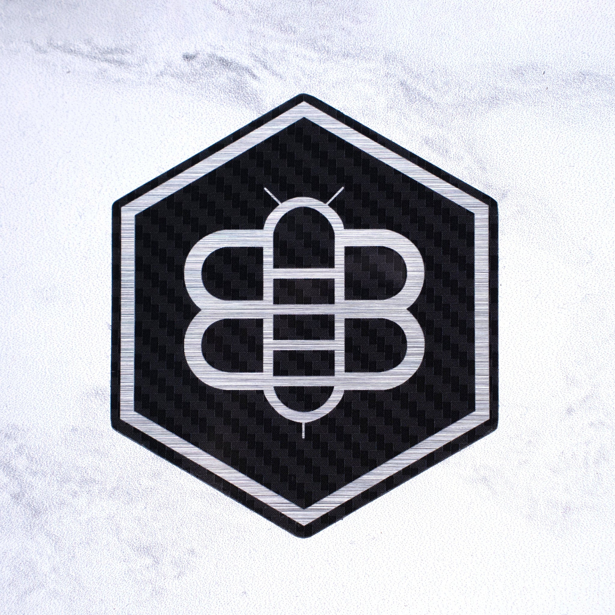 Bee Hex Sticker - Brushed Aluminum – Babylon Bee Store