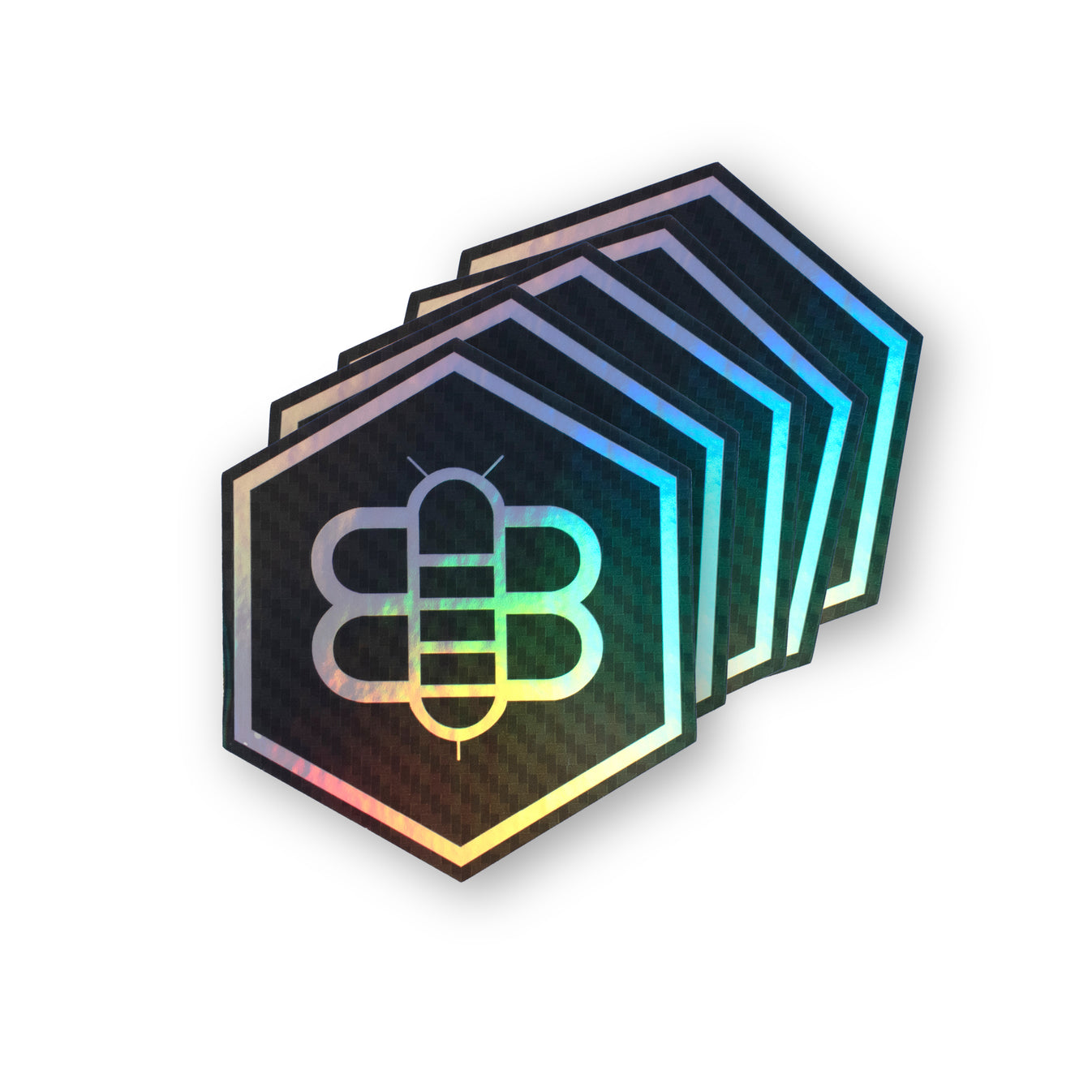 Bee Hex Sticker - Brushed Aluminum – Babylon Bee Store